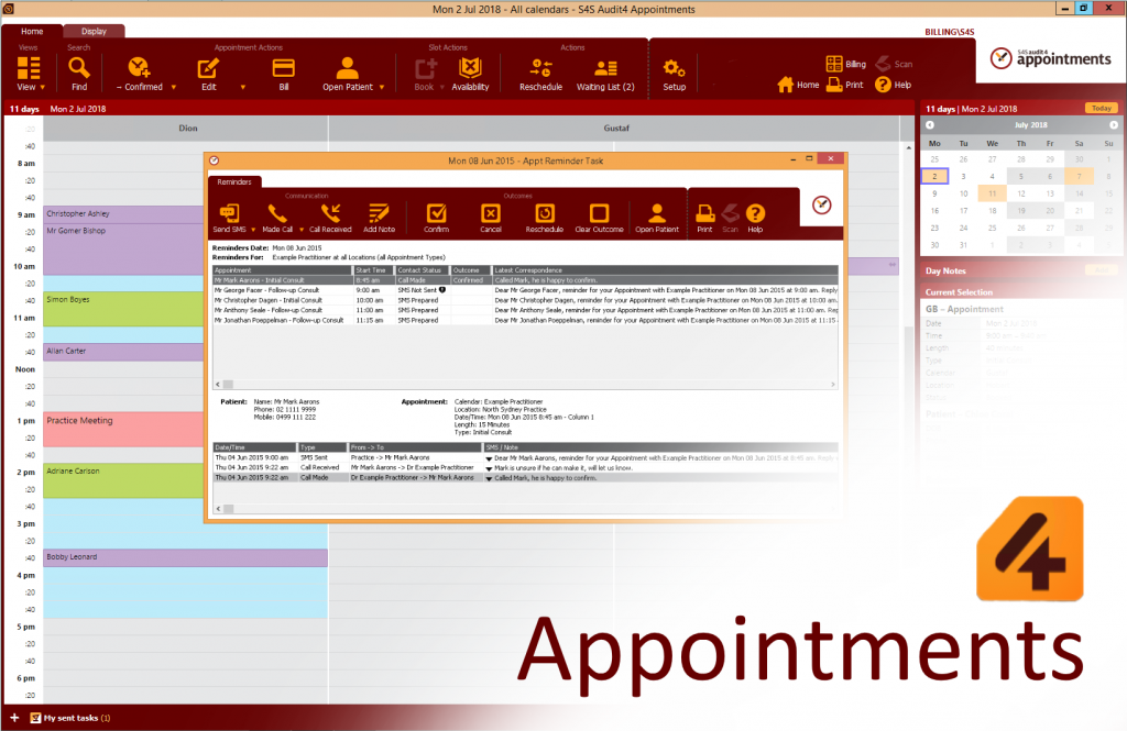 S4S and Audit4 clinical & practice management software